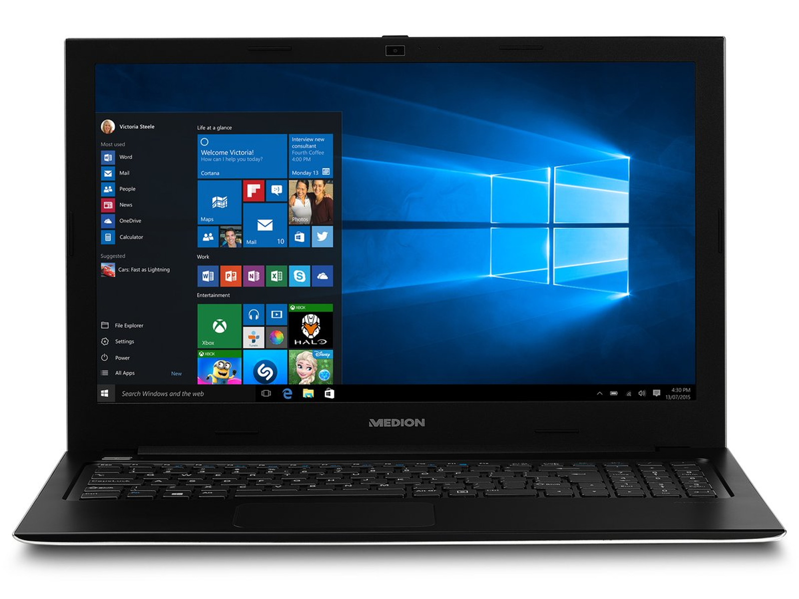 MEDION 15.6'' MD60144 - FHD N3060 4GB 128SSD+500GB no DVD Win 10 - SHS ...