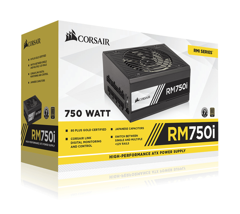 CORSAIR RM750I 750W - 80+ Gold - ATX (CP-9020082-EU) - SHS Computer